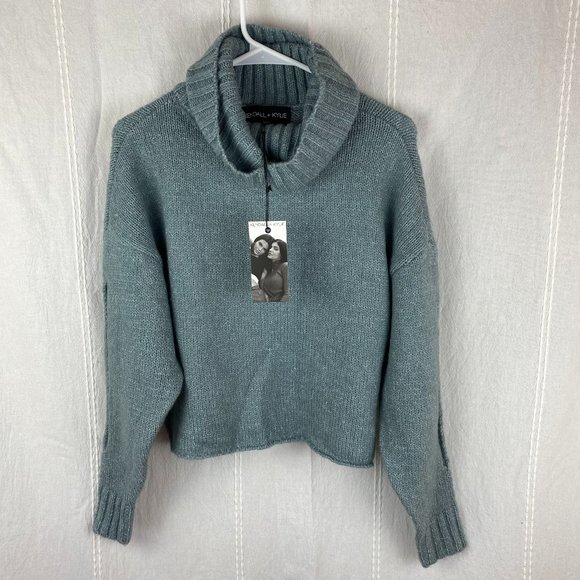Kendall & Kylie | Sweaters | Nwt Kendall Kylie Ice Blue Split Sleeve ...